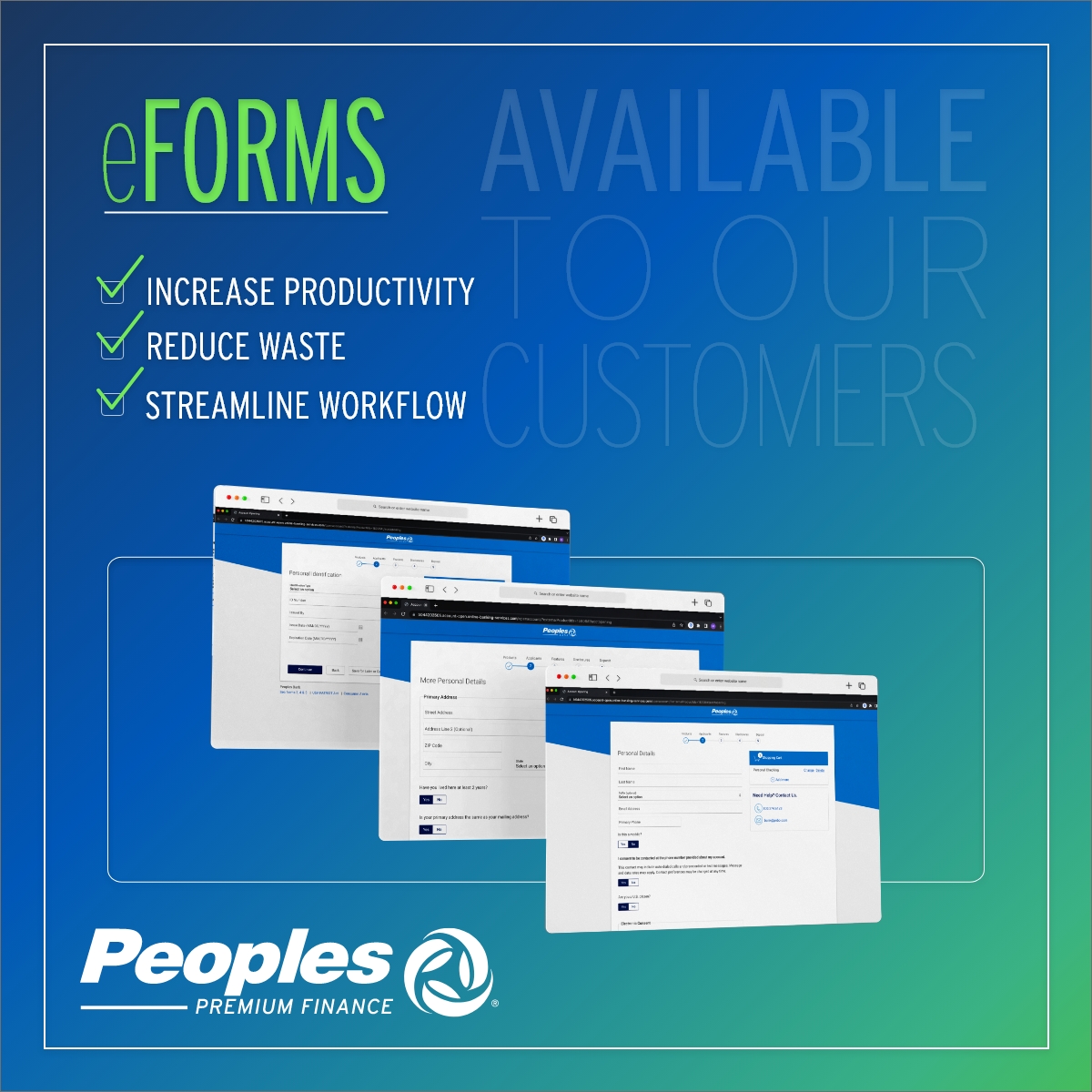 eForms – Peoples Premium Finance