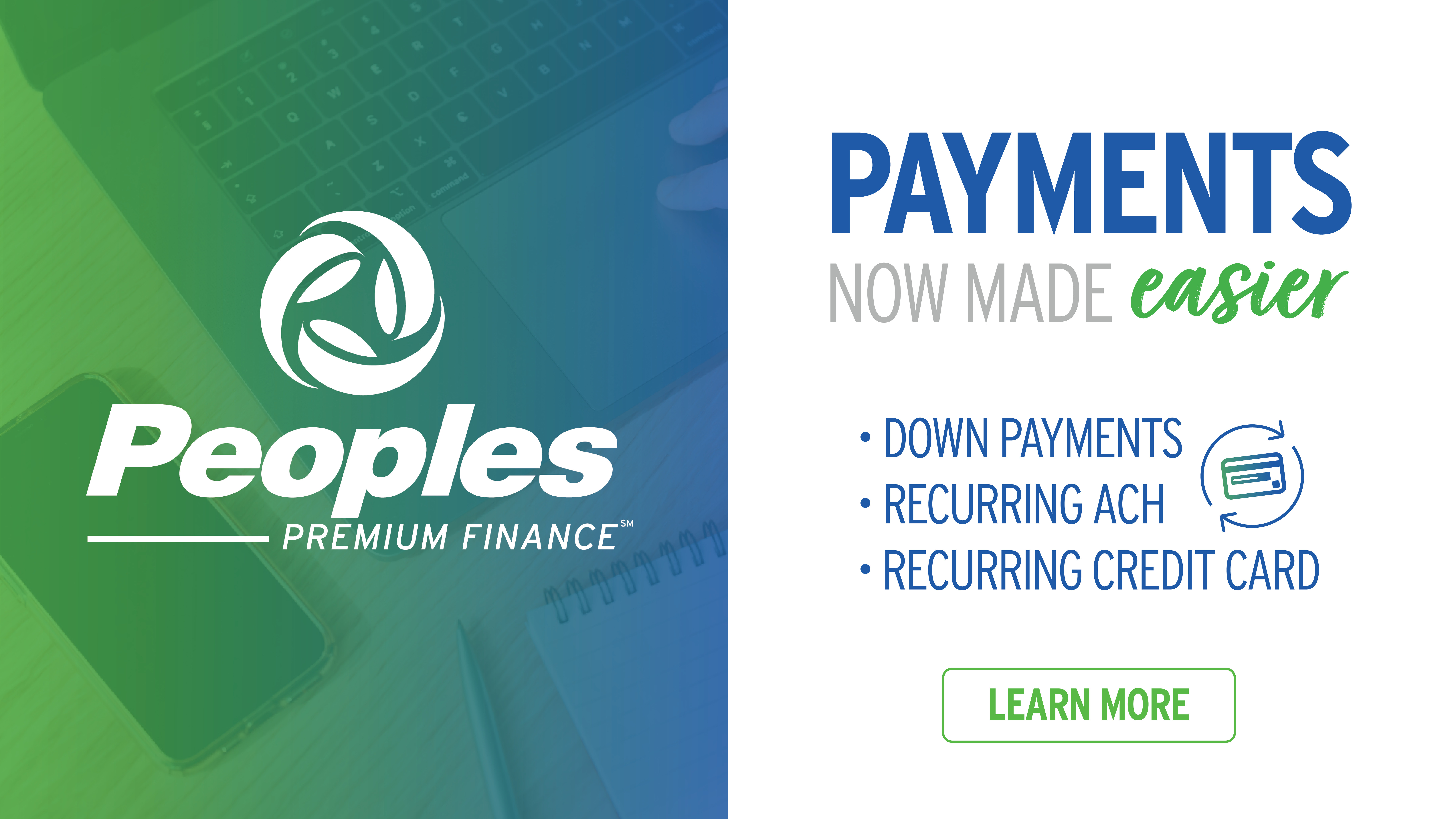 Payments Made Easier with Peoples Premium Finance